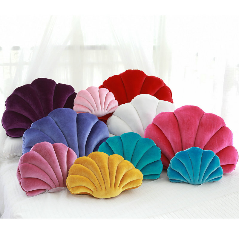 Velvet Sea Shell Plush Pillow - Plush Co